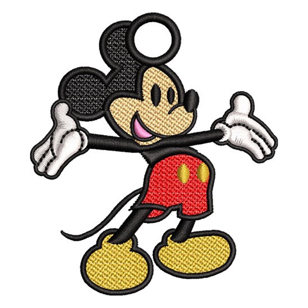 FSL Happy Mickey Mouse Machine Embroidery Design 3 Sizes, Disney ...