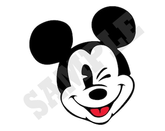 Winking Mickey Mouse Digital Download, Instant Download, Svg, Dxf, Eps ...