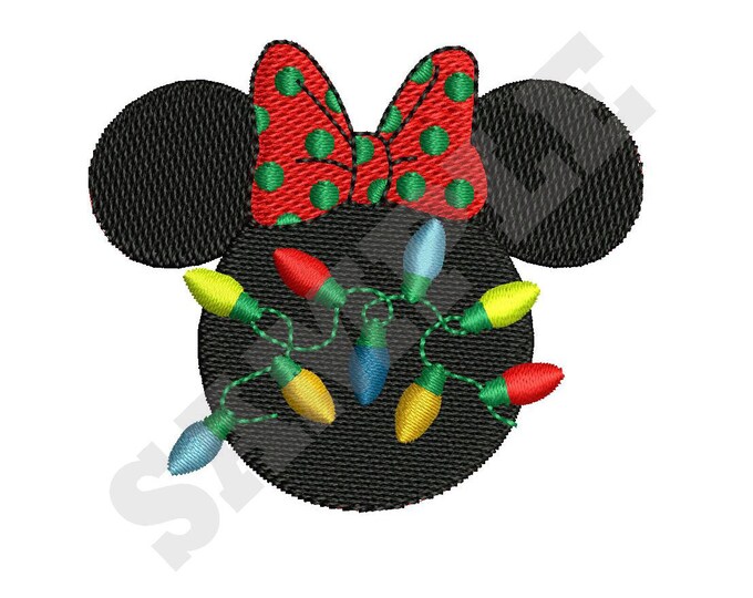Minnie Mouse Machine Embroidery Design | Etsy