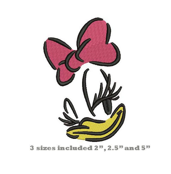 Modern Daisy Duck Embroidery Design | Etsy