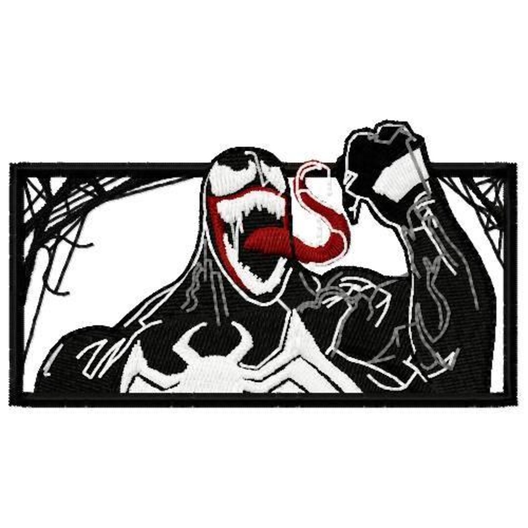 Venom Machine Embroidery Design 3 Sizes, Marvel Comics Character Design ...