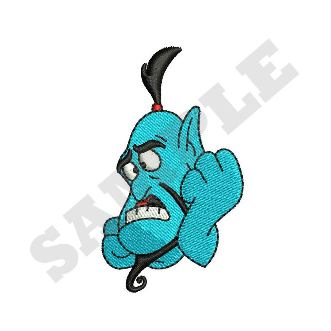 Genie Machine Embroidery Design - Etsy