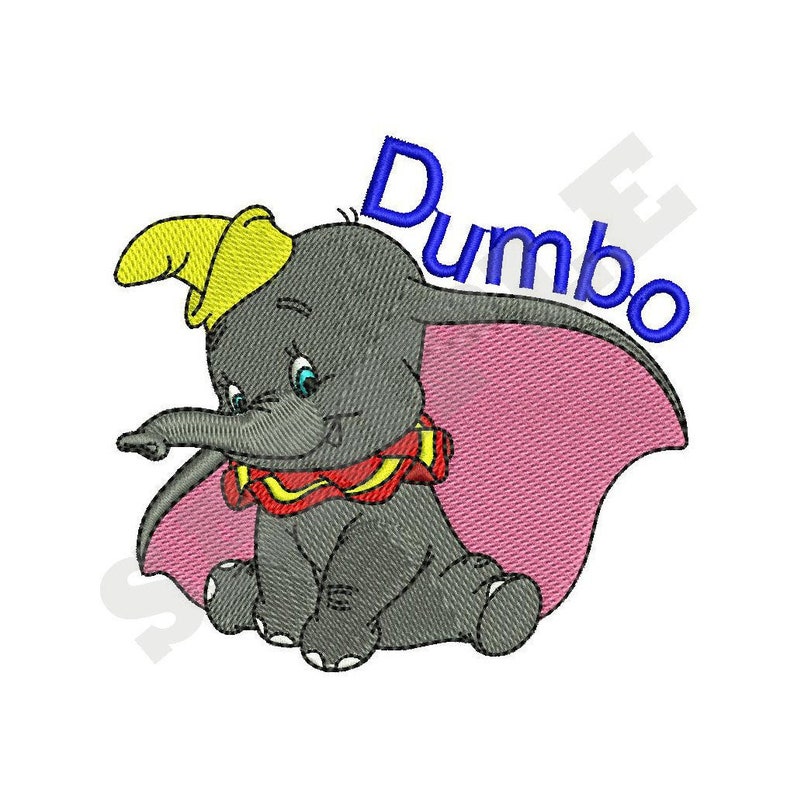 Dumbo Machine Embroidery Design | Etsy