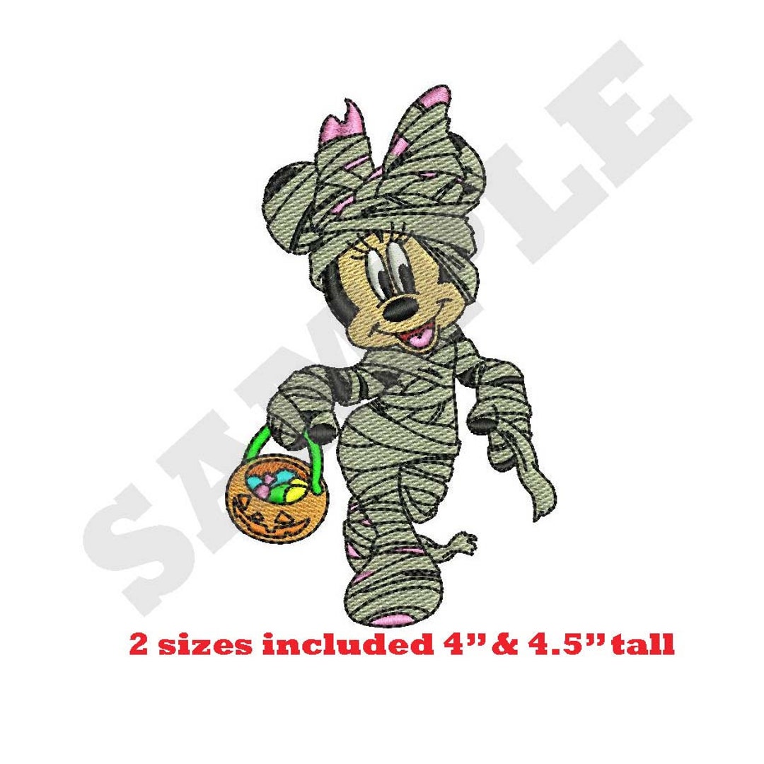 Mummy Minnie Machine Embroidery Design - Etsy