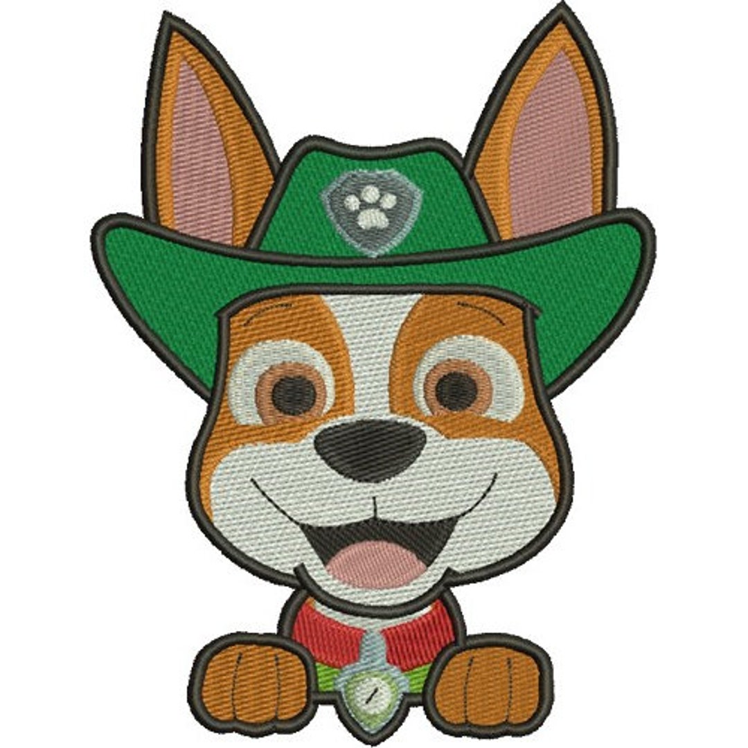 Tracker Paw Patrol Machine Embroidery Design 5 Sizes, Dog Character ...