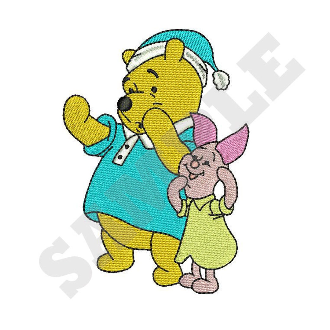 Pooh and Piglet Machine Embroidery Design - Etsy