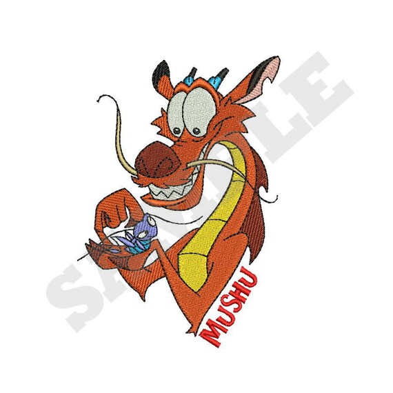 Mushu Embroidery Design | Etsy