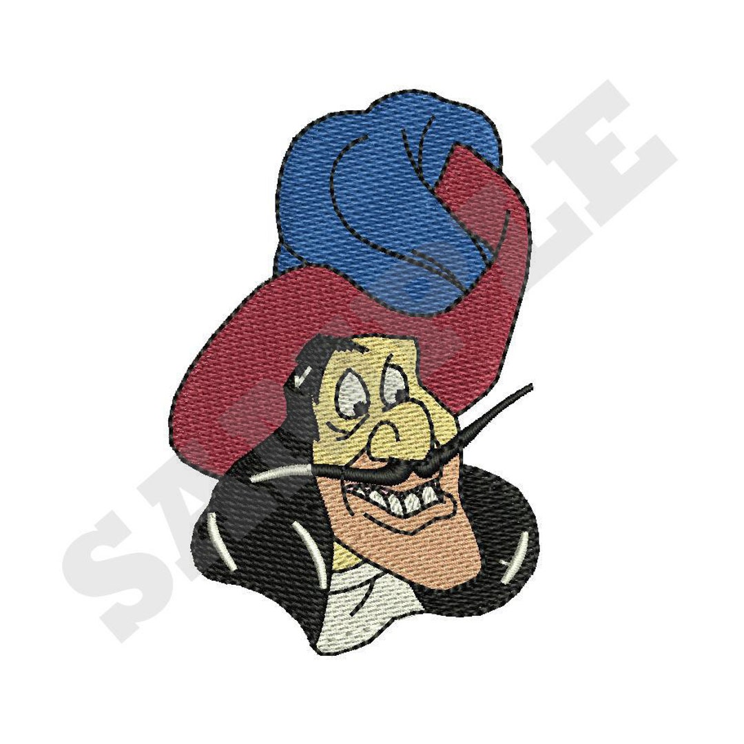 Captain Hook Machine Embroidery Design - Etsy