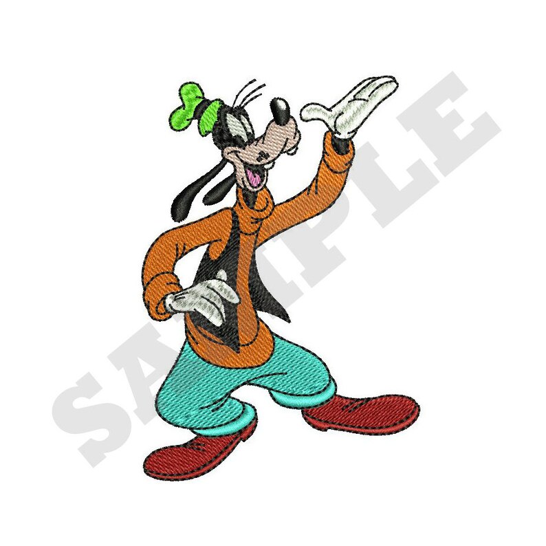 Goofy Machine Embroidery Design - Etsy