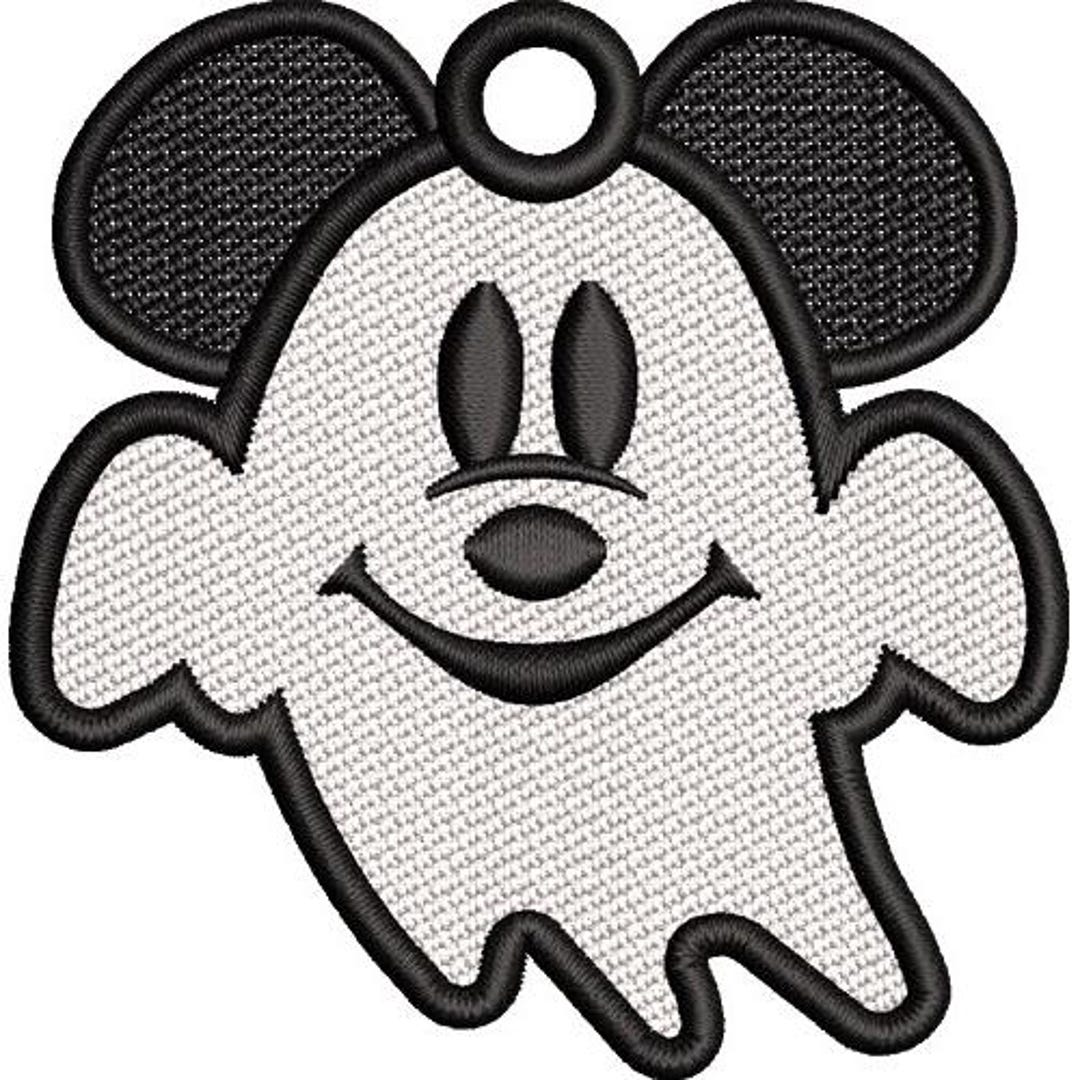 FSL Mickey Mouse Ghost Machine Embroidery Design 3 Sizes, Disney ...