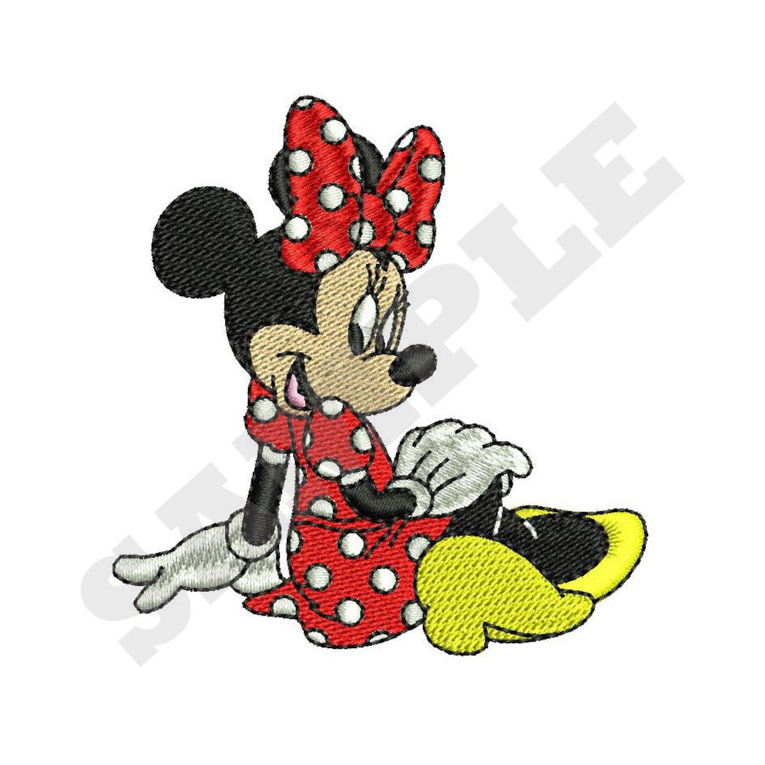 Minnie Mouse Machine Embroidery Design - Etsy