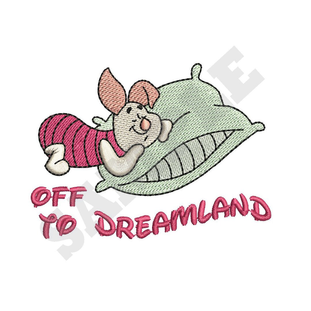Piglet Dream Machine Embroidery Design - Etsy