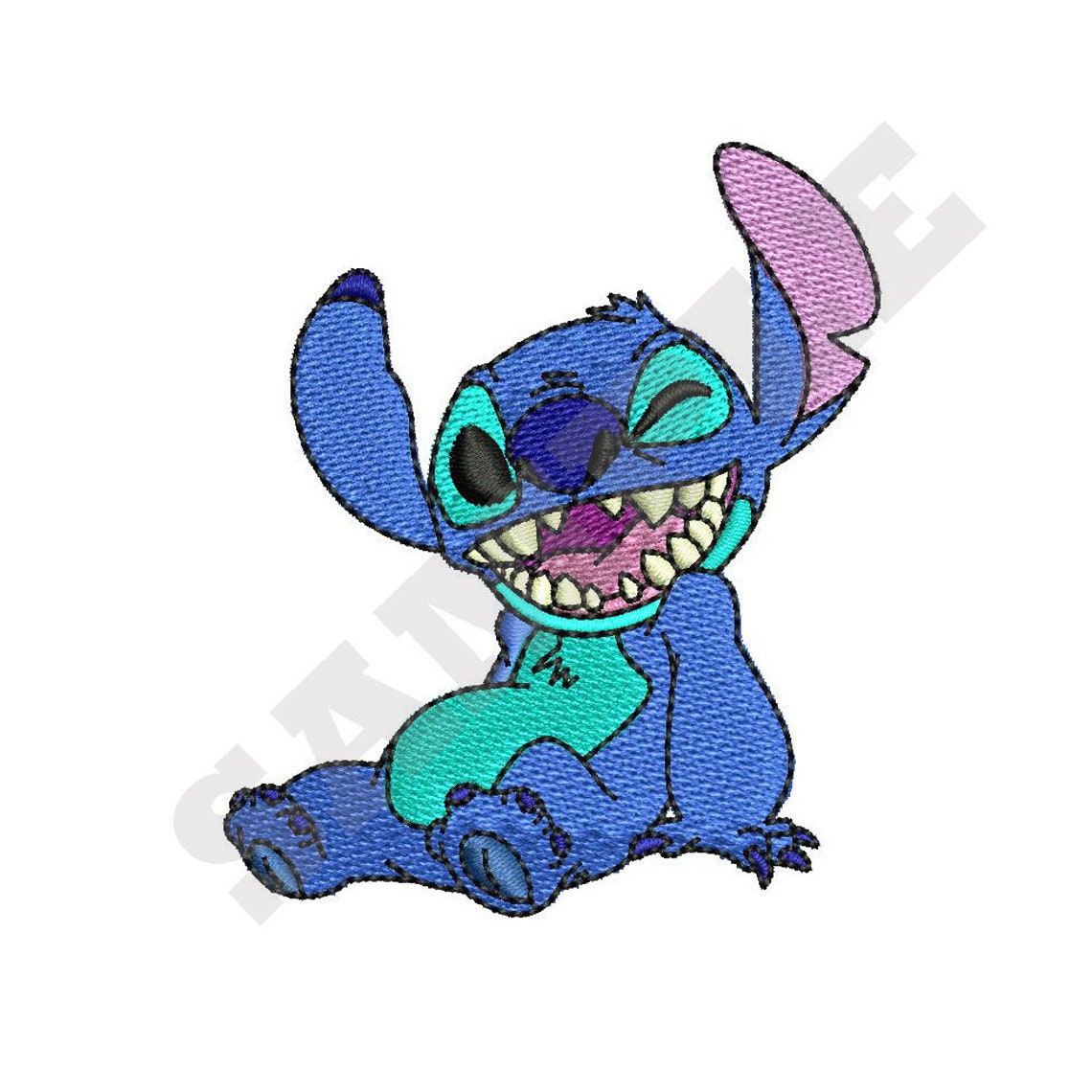 Stitch Laughing Machine Embroidery Design - Etsy