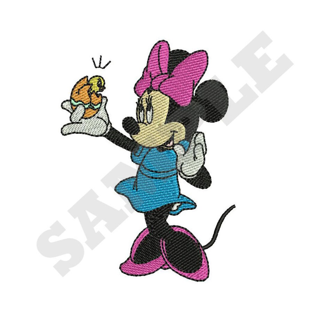 Minnie Mouse Machine Embroidery Design - Etsy