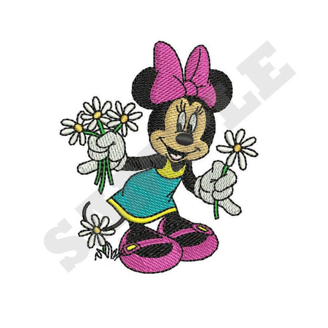 Minnie Mouse Machine Embroidery Design - Etsy