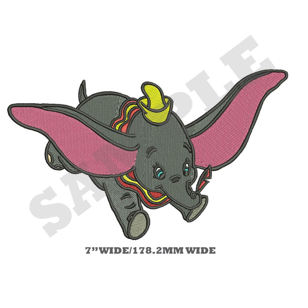 Large Dumbo Machine Embroidery Design - Etsy