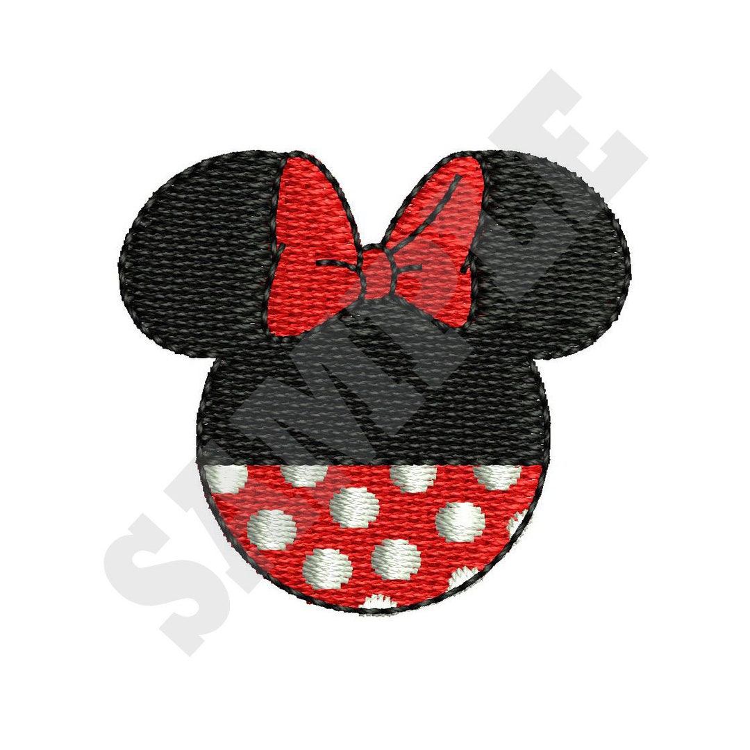 Minnie Mouse Machine Embroidery Design - Etsy