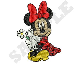 Floral Minnie Spring Wreath Machine Embroidery Design. Perfect for ...