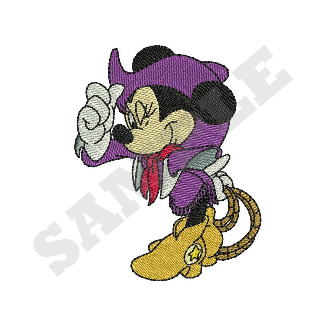 Minnie Mouse Machine Embroidery Design - Etsy