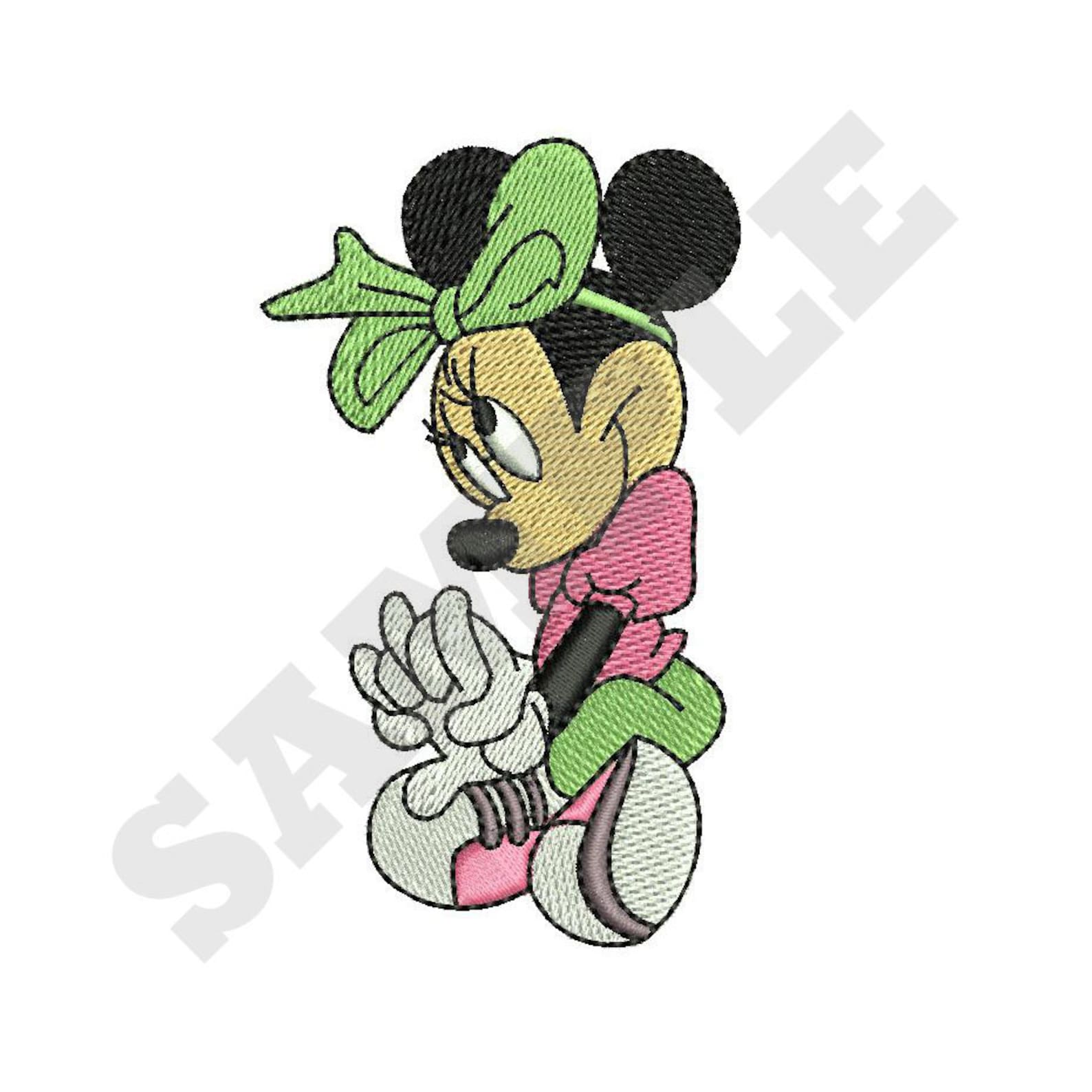 Minnie Mouse Machine Embroidery Design - Etsy