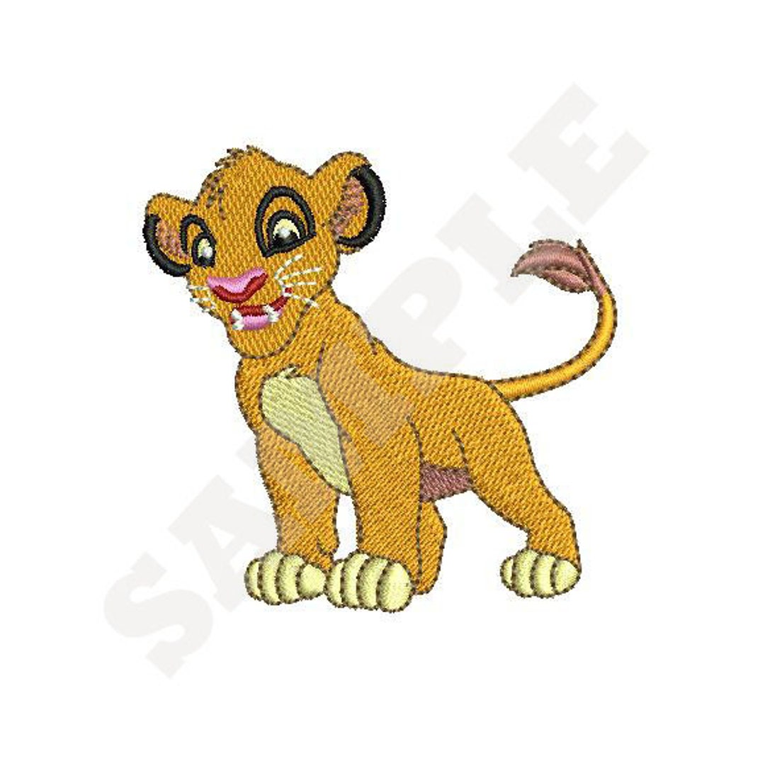 Simba Machine Embroidery Design - Etsy