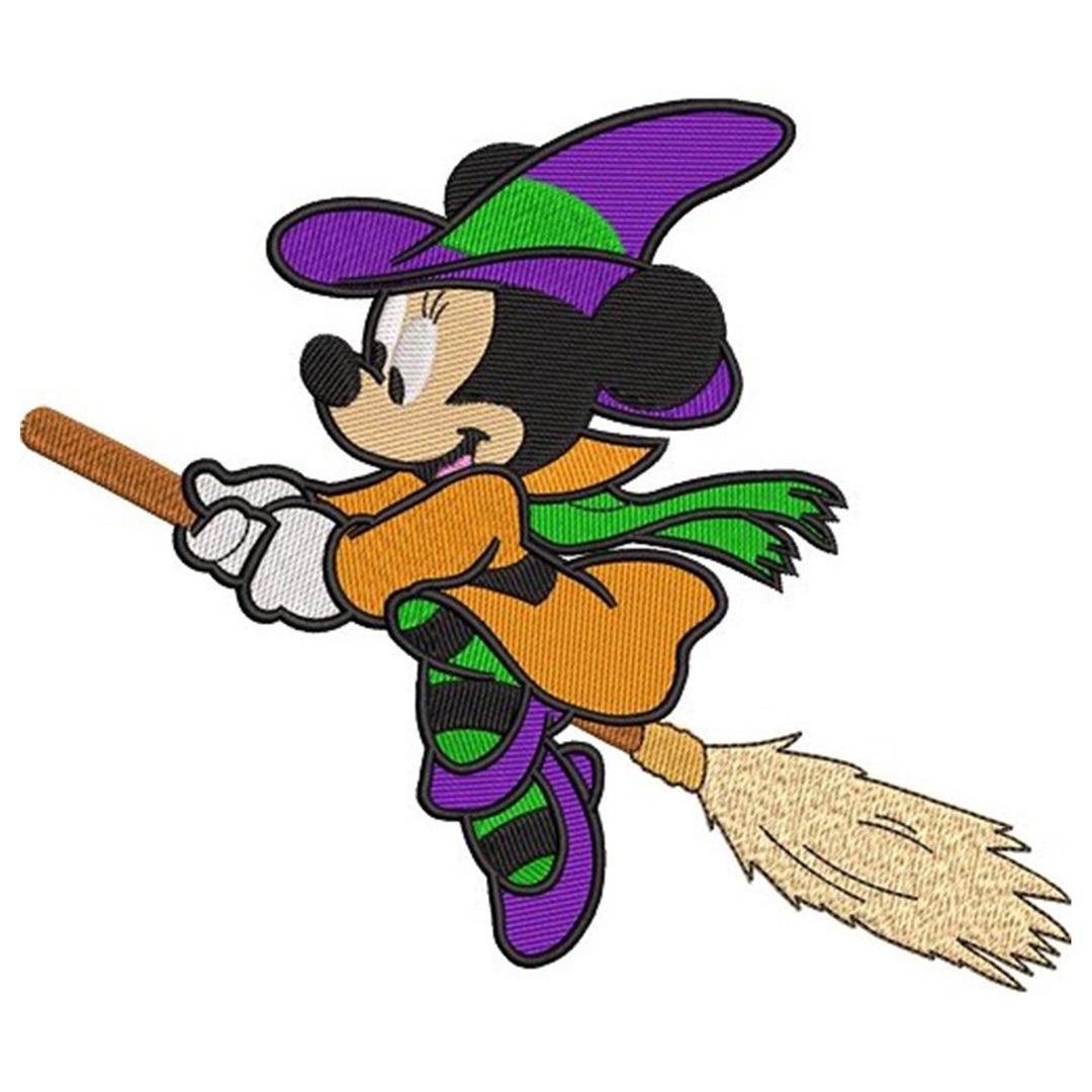 Witch Mickey Mouse Machine Embroidery Design 2 Sizes, Disney Character ...