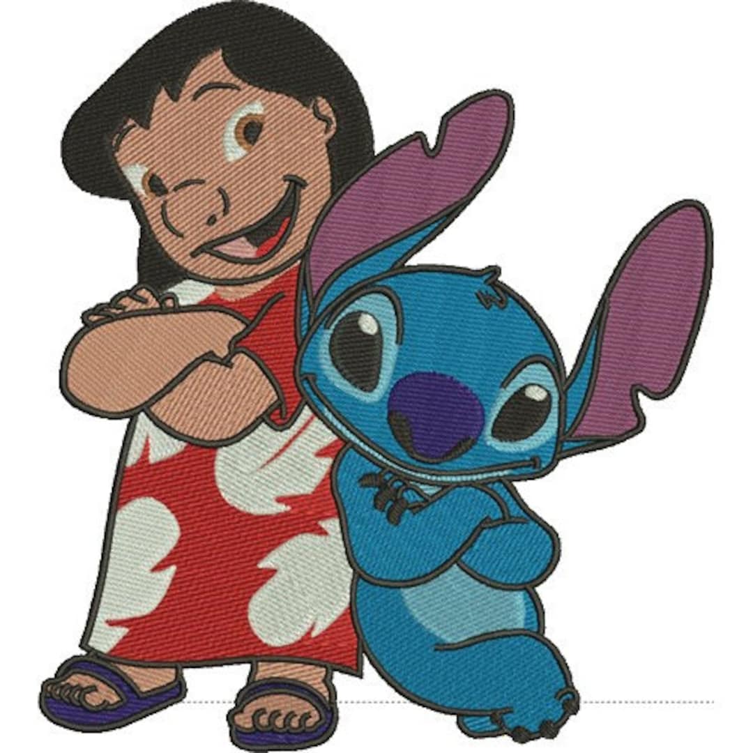 Lilo and Stitch Machine Embroidery Design, Embroidery Pattern is ...