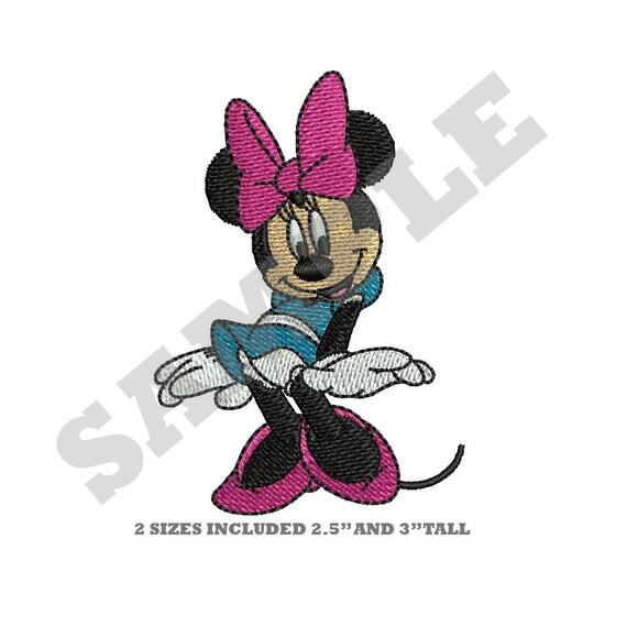 Minnie Mouse Machine Embroidery Design | Etsy