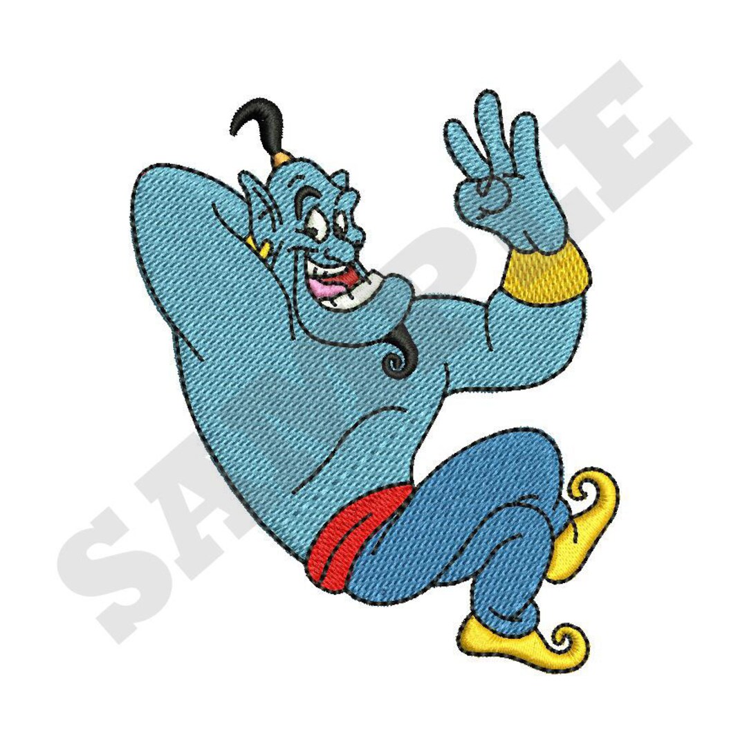 Genie Machine Embroidery Design - Etsy