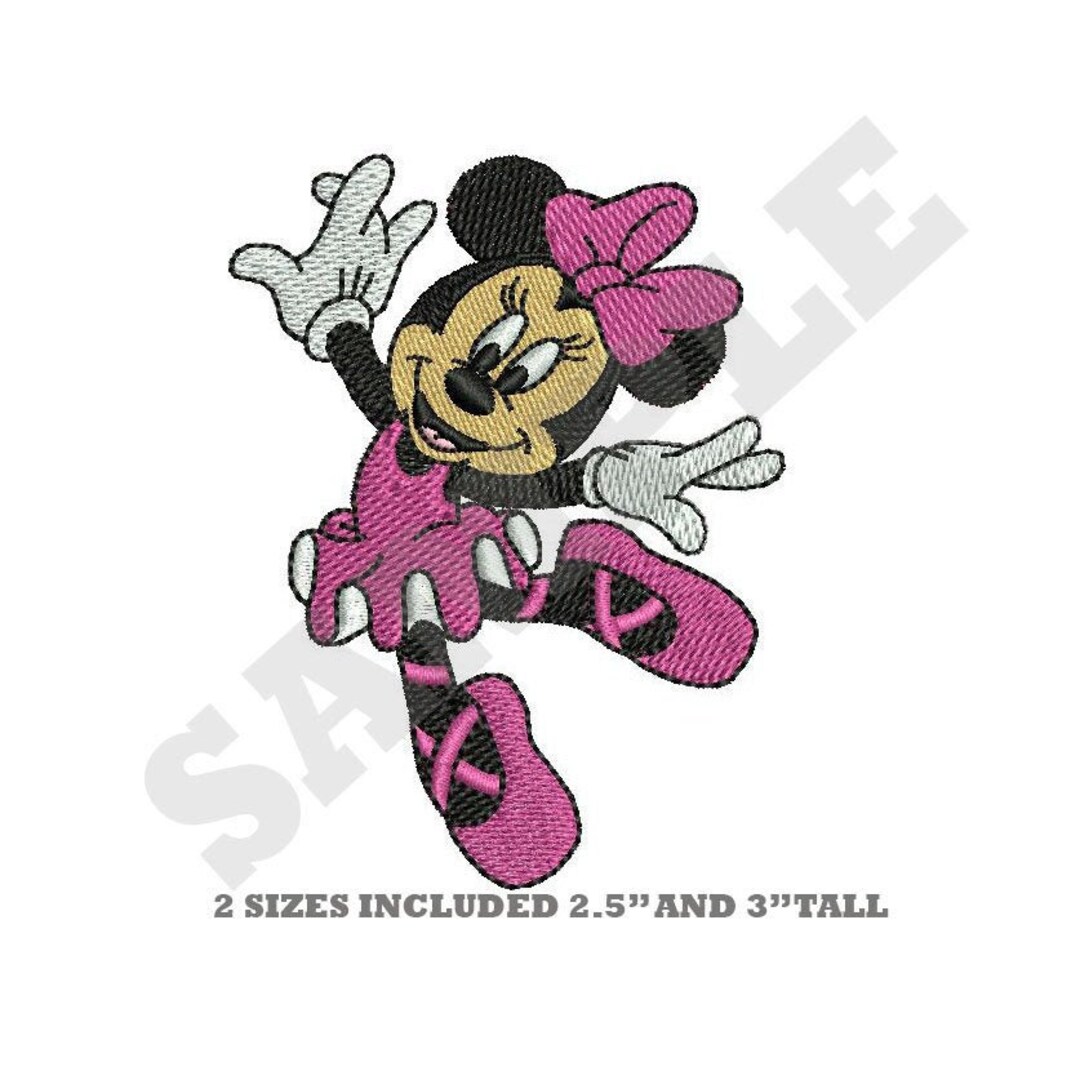 Minnie Mouse Machine Embroidery Design - Etsy