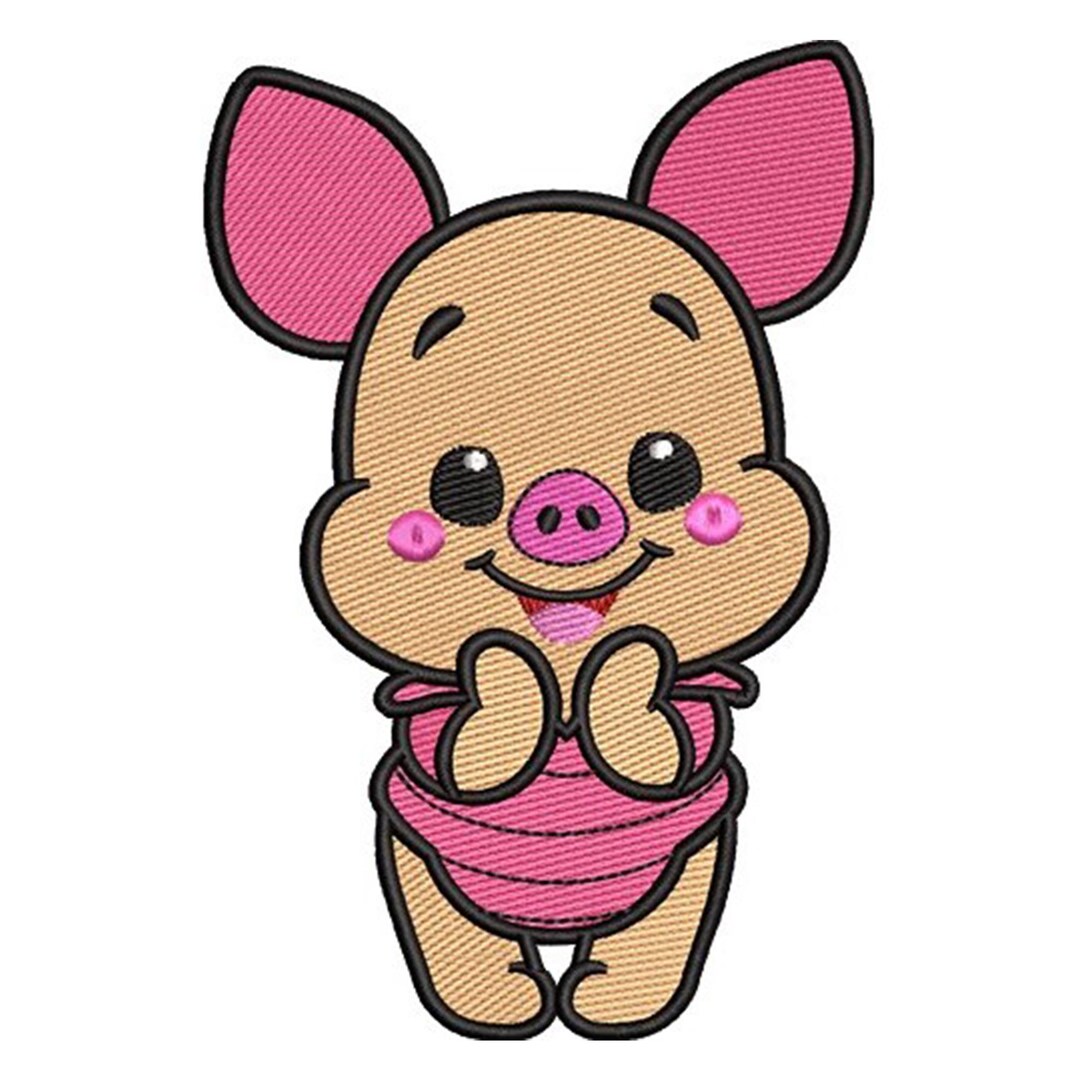 Piglet Machine Embroidery Design 4 Sizes, Winnie the Pooh Character ...