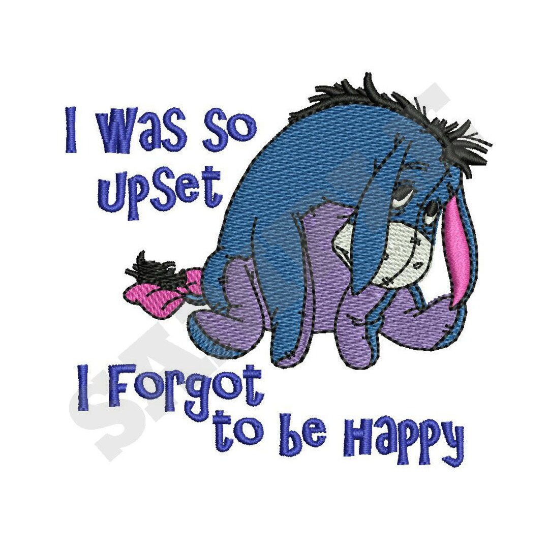 Eeyore Machine Embroidery Design - Etsy