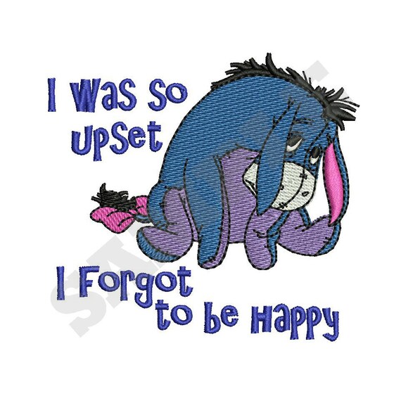 Eeyore Machine Embroidery Design - Etsy