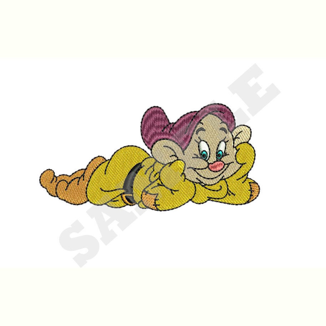 Dopey Machine Embroidery Design - Etsy