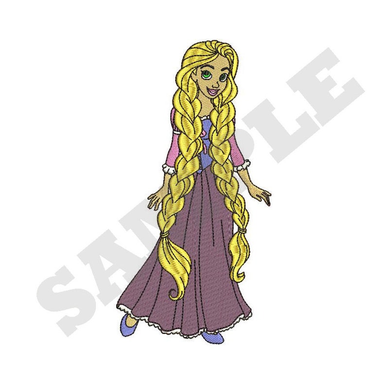 Rapunzel Embroidery Design - Etsy
