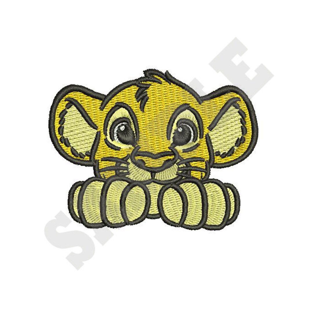Simba Machine Embroidery Design - Etsy