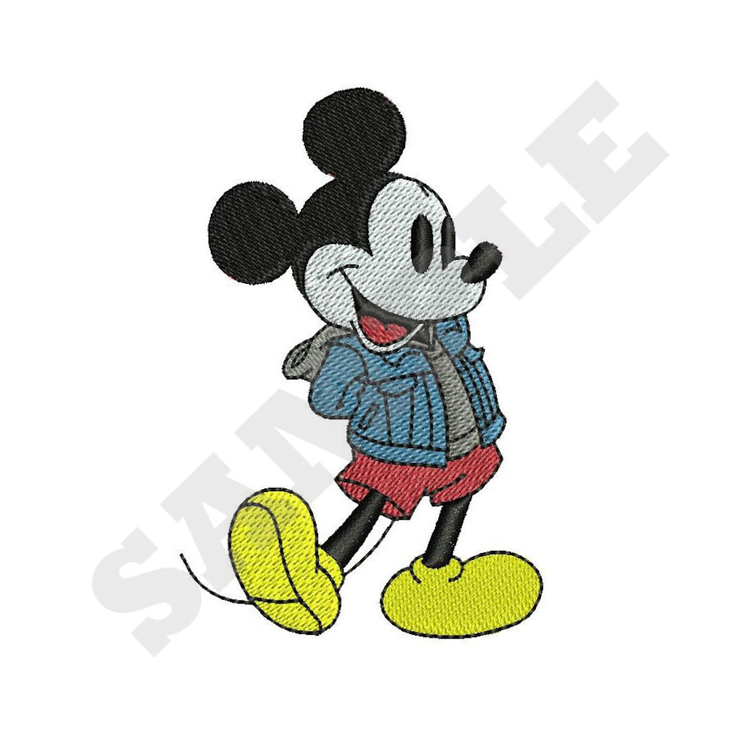 Mickey Mouse Machine Embroidery Design - Etsy