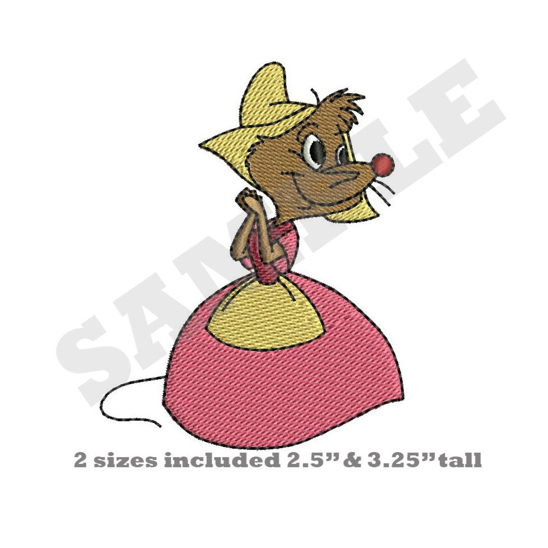 Mary Mouse Machine Embroidery Design - Etsy