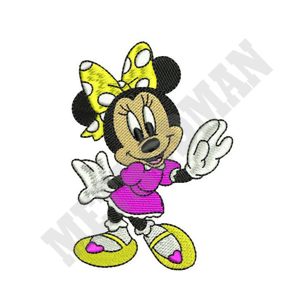 Minnie Mouse Machine Embroidery Design - Etsy
