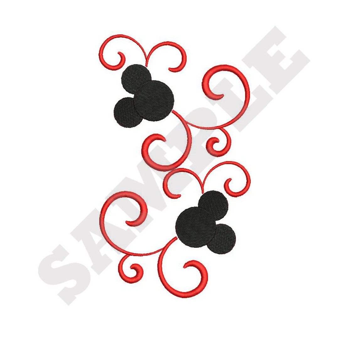 Mickey Mouse Machine Embroidery Design - Etsy