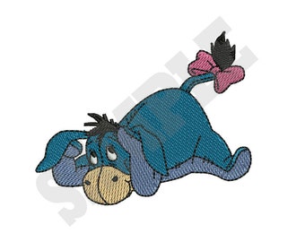 EEYORE Single Machine Embroidery Design for 4x4 Hoop in 8 Formats read ...