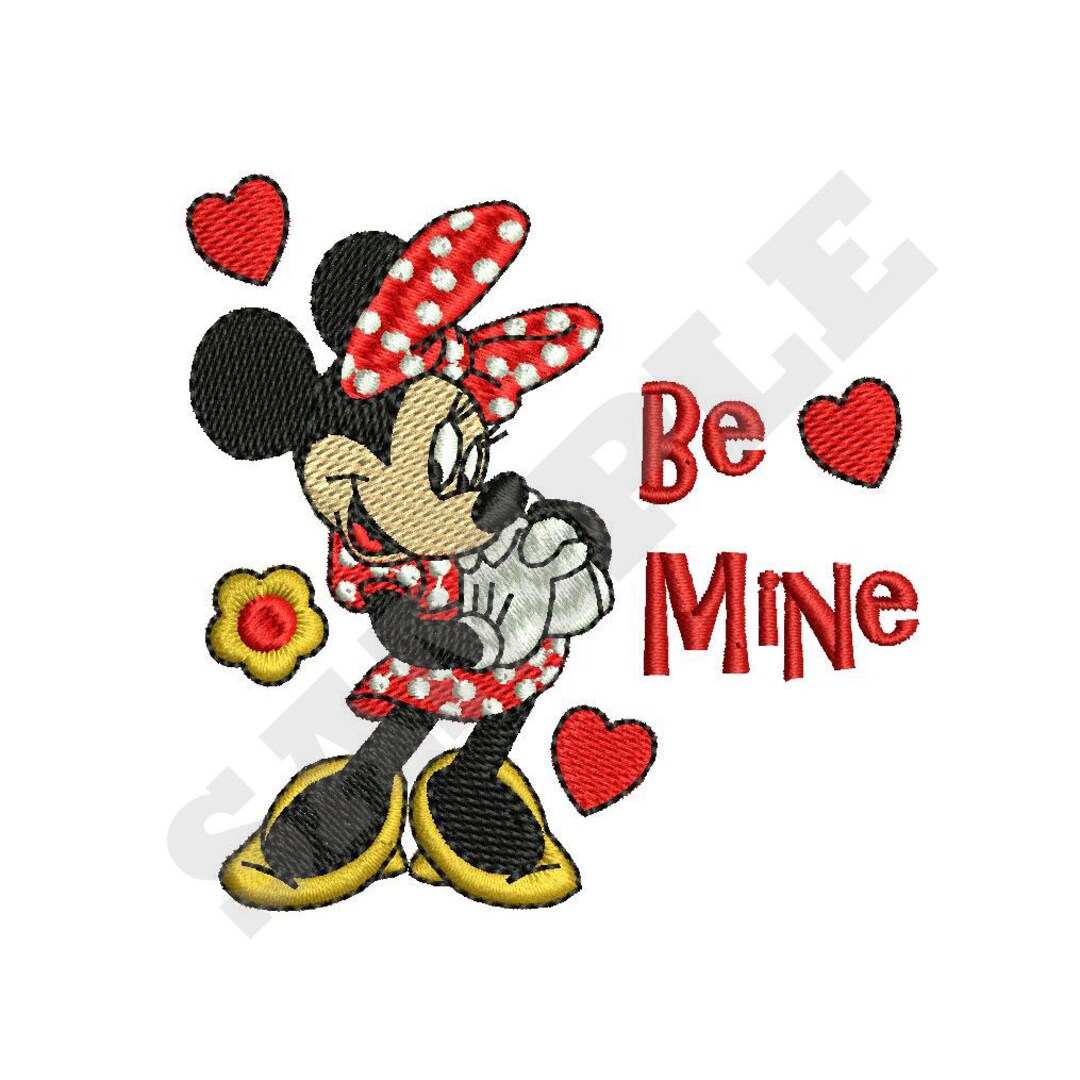 Minnie Mouse Machine Embroidery Design - Etsy
