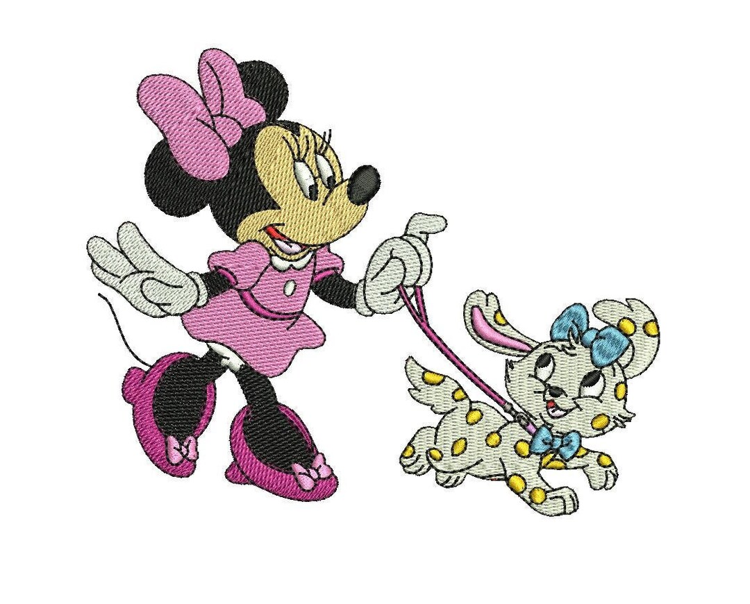 Minnie Mouse Machine Embroidery Design - Etsy