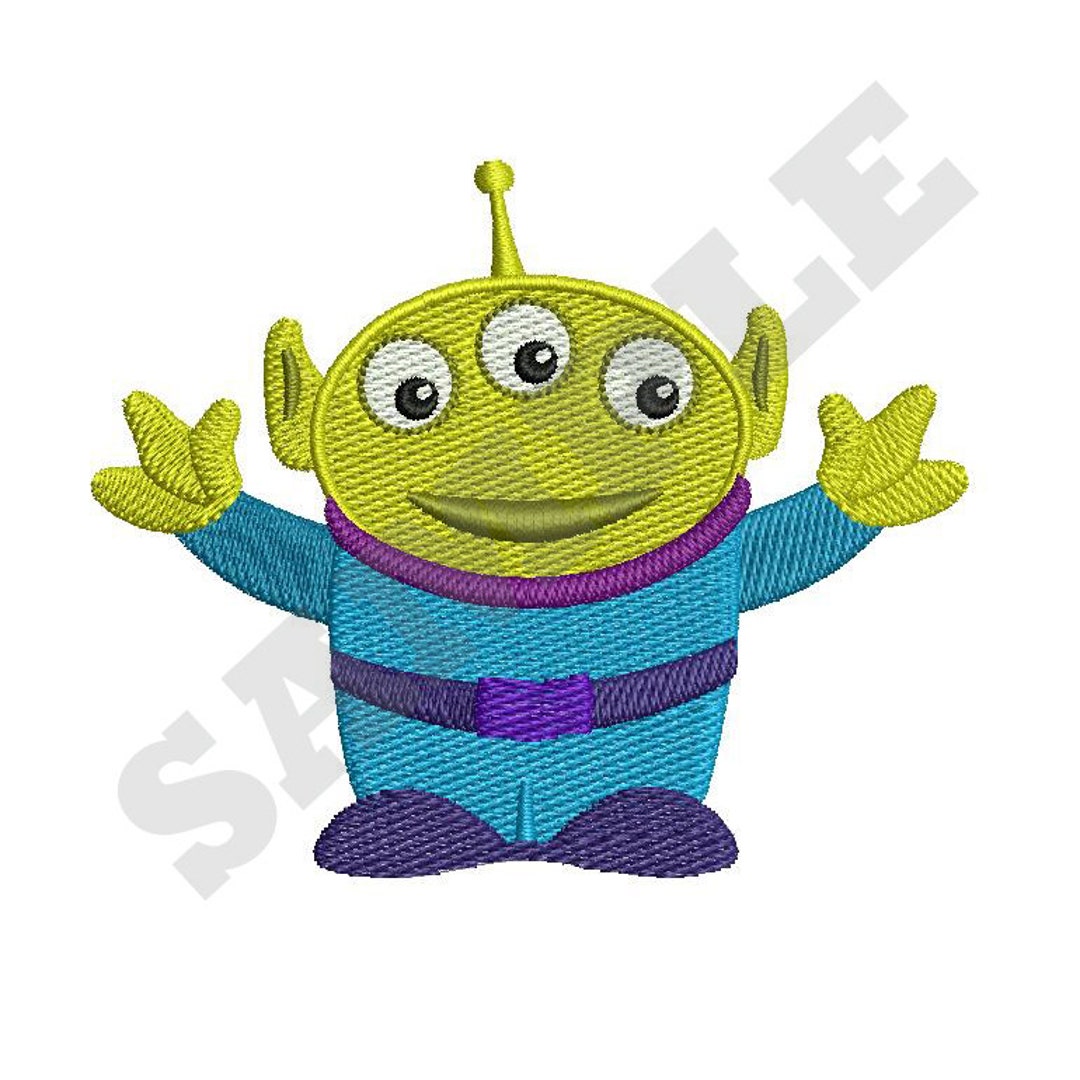 Alien Machine Embroidery Design - Etsy