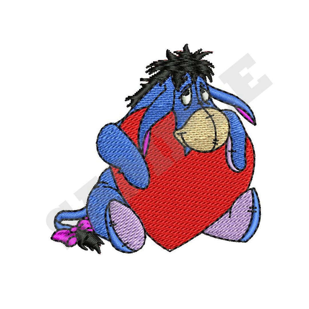 Eeyore Machine Embroidery Design - Etsy UK