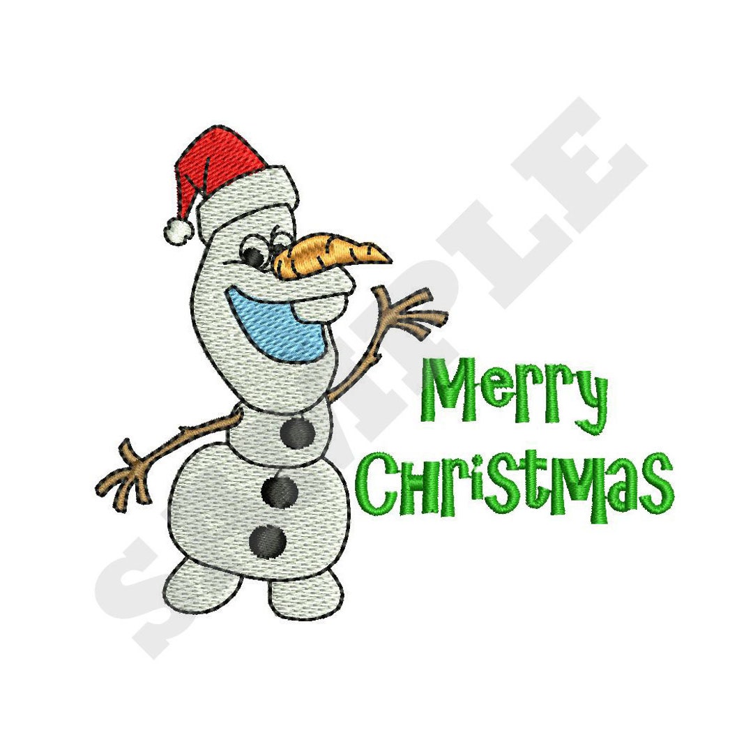 Merry Christmas Machine Embroidery Design - Etsy