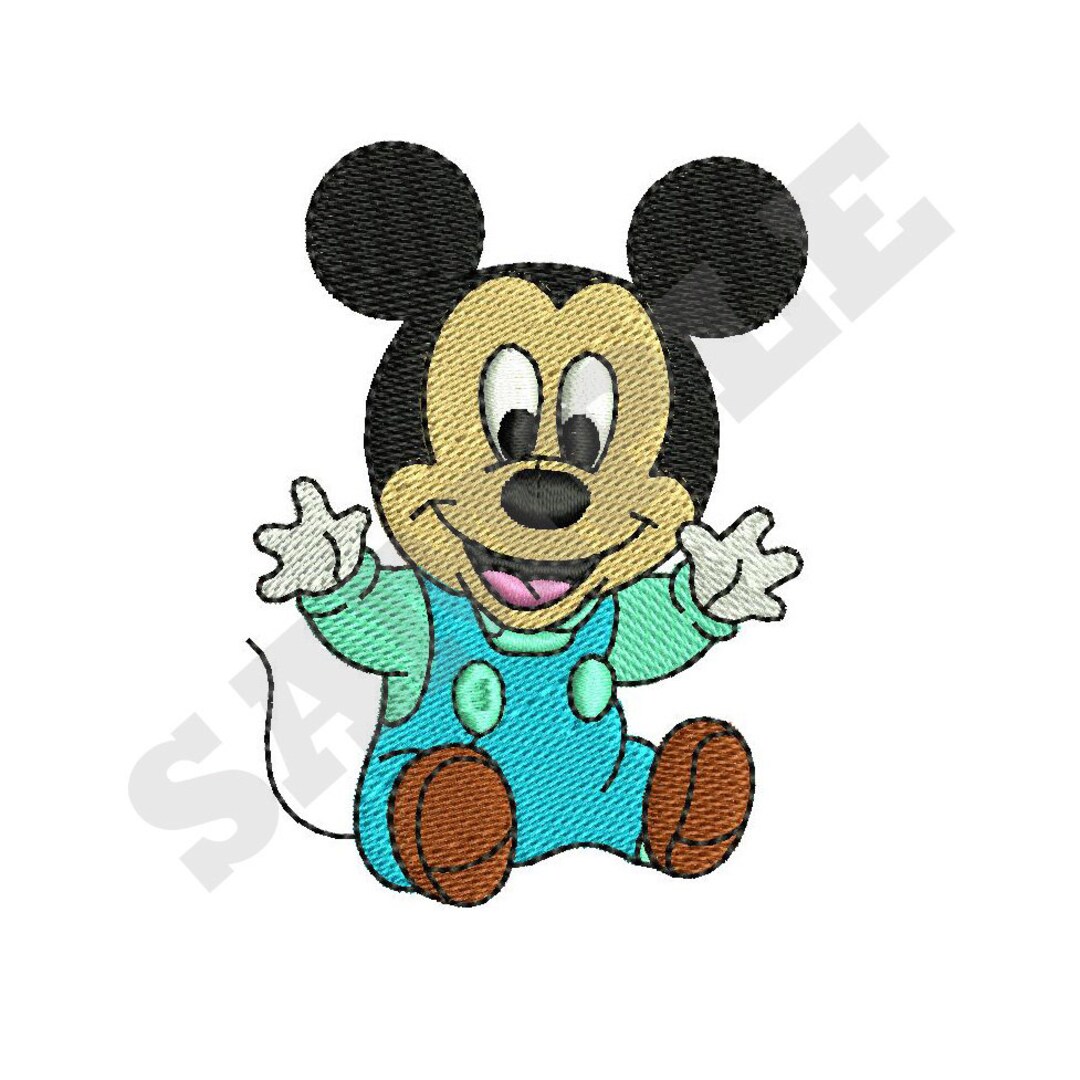 Mickey Mouse Machine Embroidery Design - Etsy