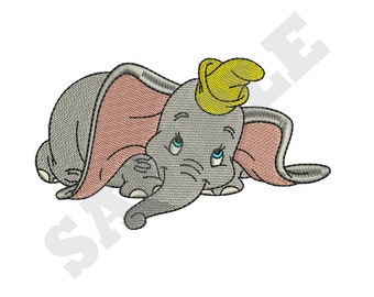 Dumbo in Tub Machine Embroidery Design - Etsy