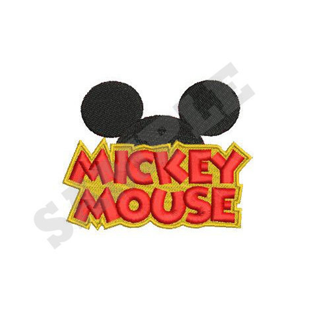 Mickey Mouse Machine Embroidery Design - Etsy
