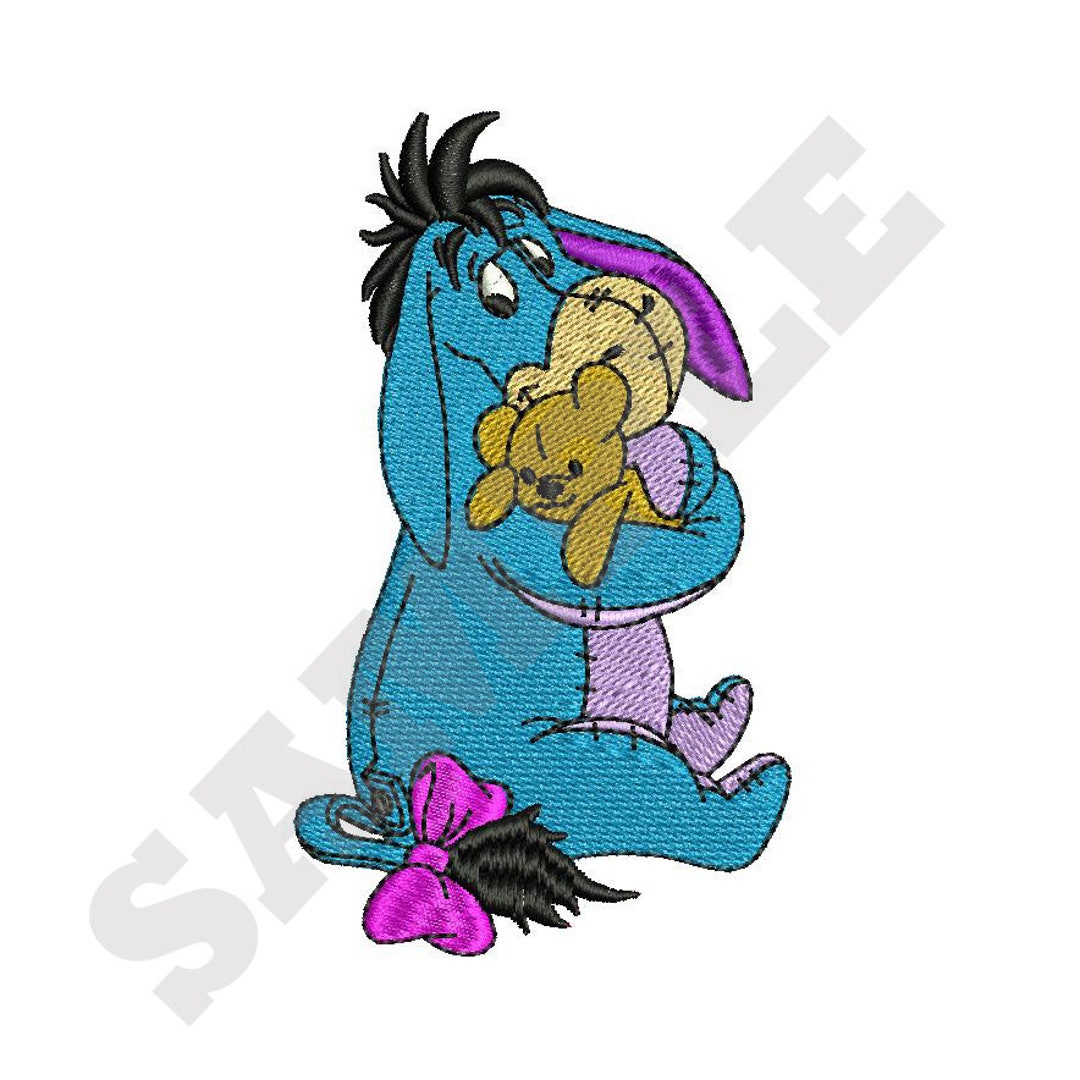Eeyore Machine Embroidery Design - Etsy Australia